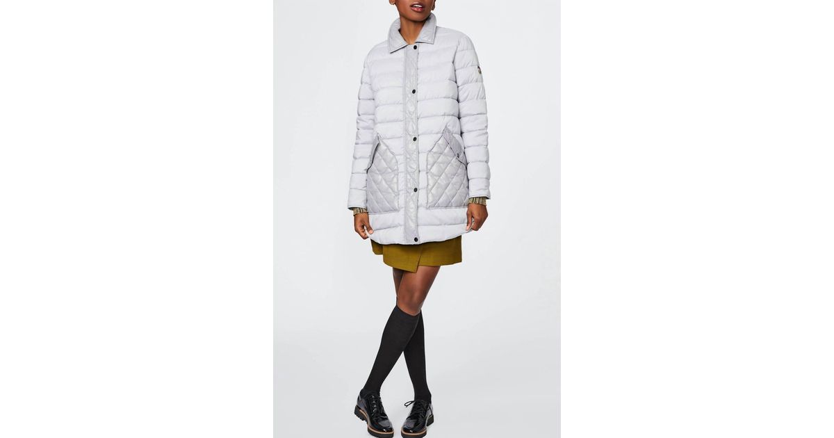 Bernardo Patch Field Puffer Coat in Gray | Lyst