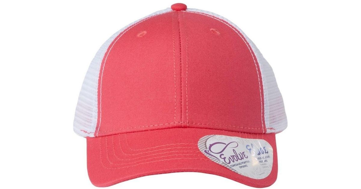 Infinity Her Modern Trucker Cap in Red | Lyst