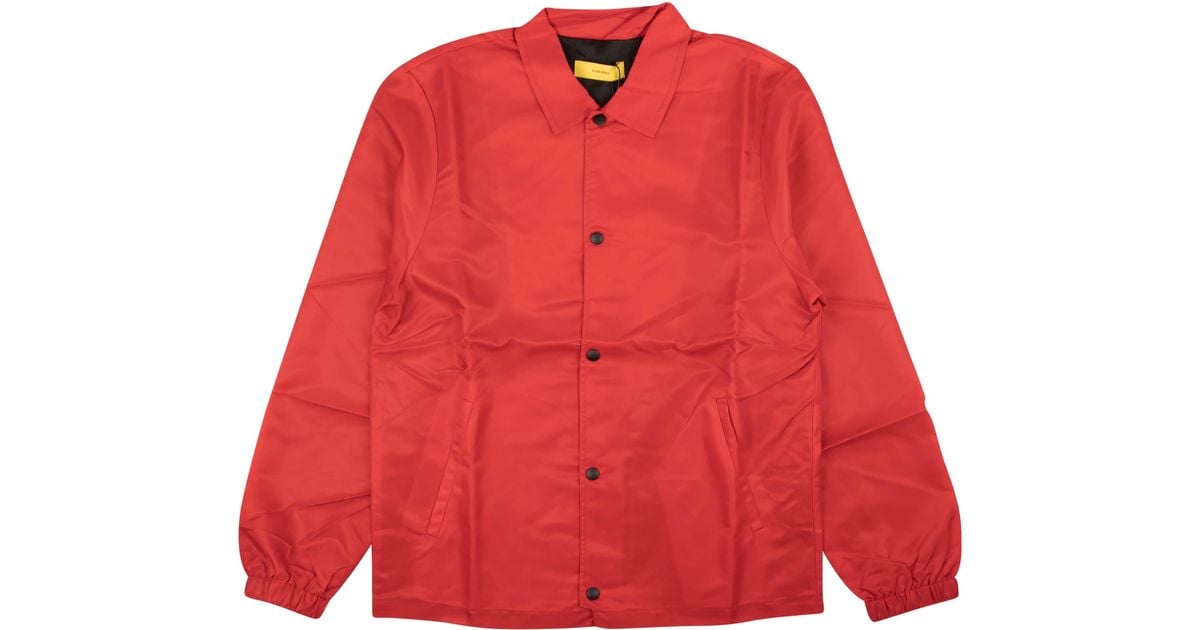 Pyer Moss Satin Snap Jacket in Red for Men | Lyst