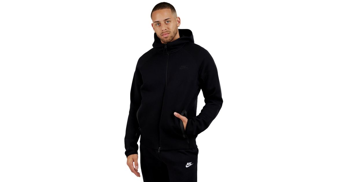 Nike Tech Fleece Full Zip Hoodie/ Fb7921-010 in Black for Men | Lyst