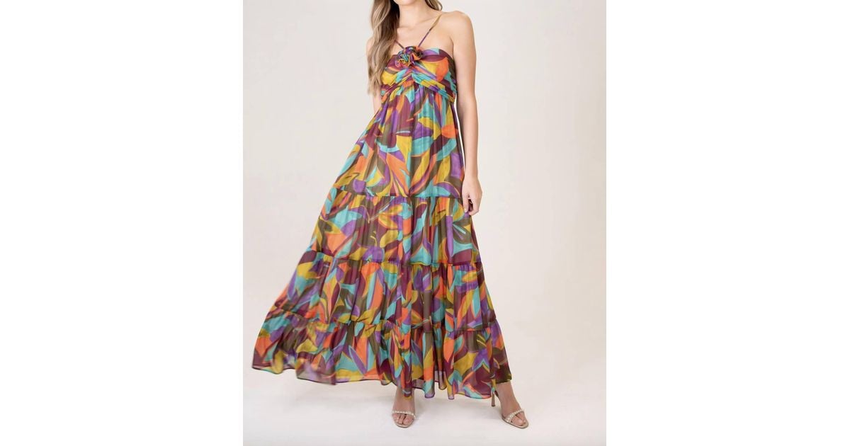 Lavender Brown Cataleya Maxi Dress in White | Lyst