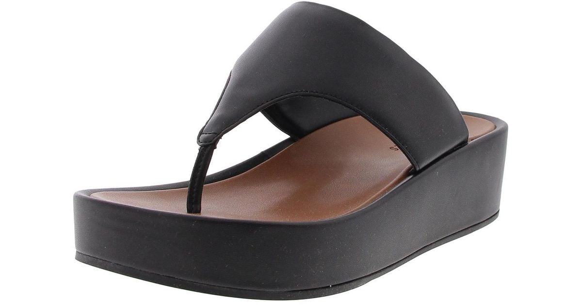 Aerosoles Delia Laceless Made Thong Sandals in Black | Lyst
