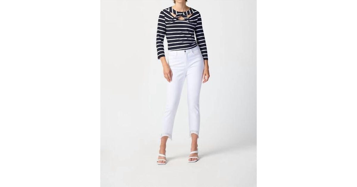 Joseph Ribkoff Cut Out Detail Neckline In Blue Lyst