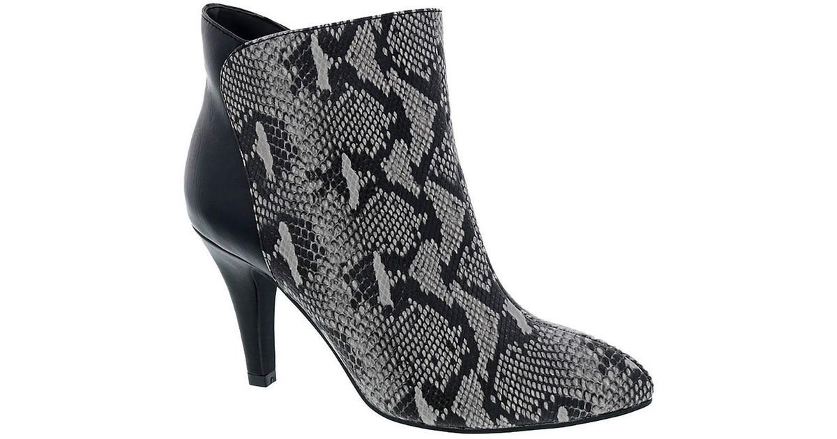 Bellini Victoria Faux Leather Casual Ankle Boots in Black | Lyst