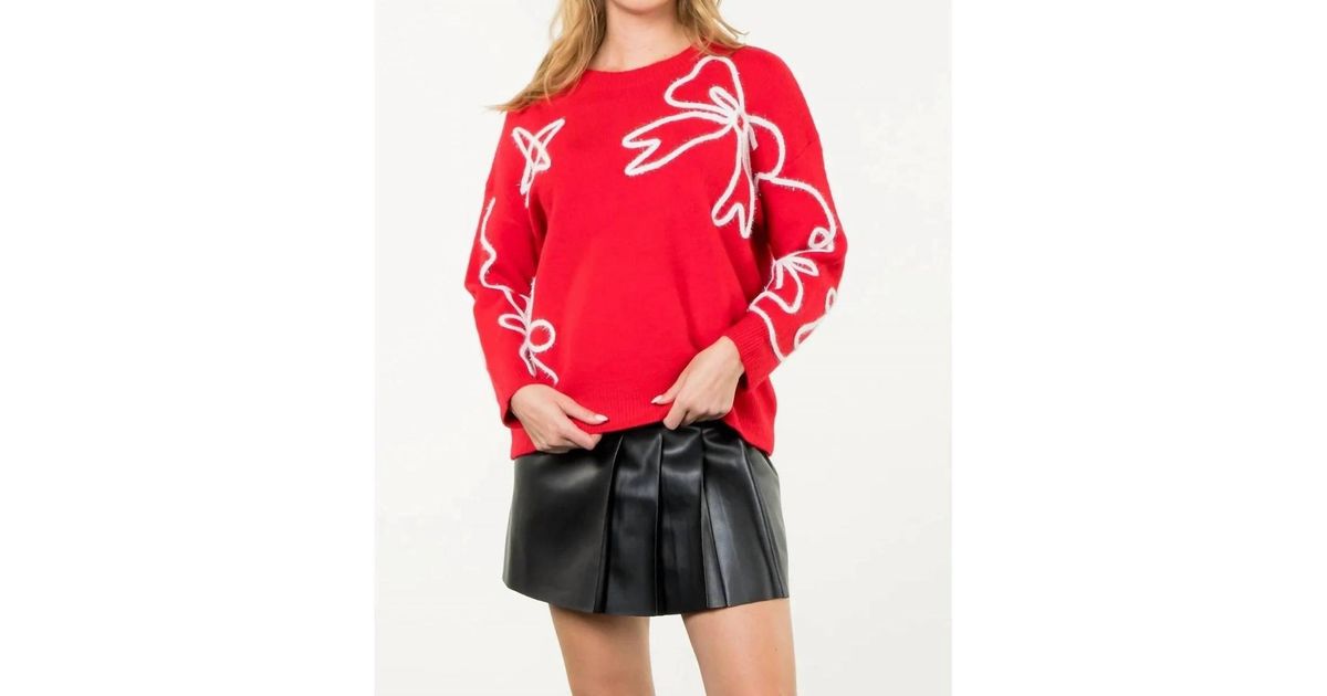 Thml Rebecca Sweater in Red | Lyst