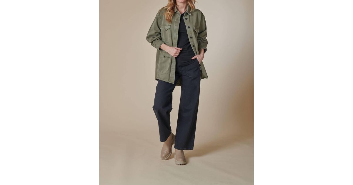 Zhrill Utility Jacket in Natural | Lyst