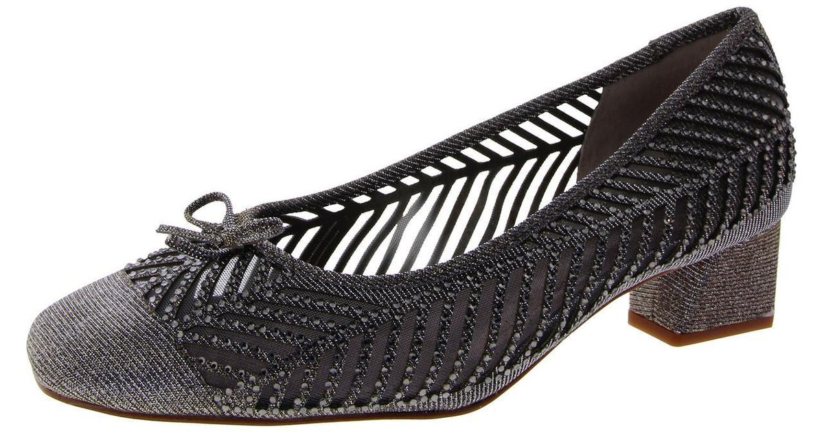 J. Reneé Saila Rhinestones Sl[ Block Heels in Black | Lyst