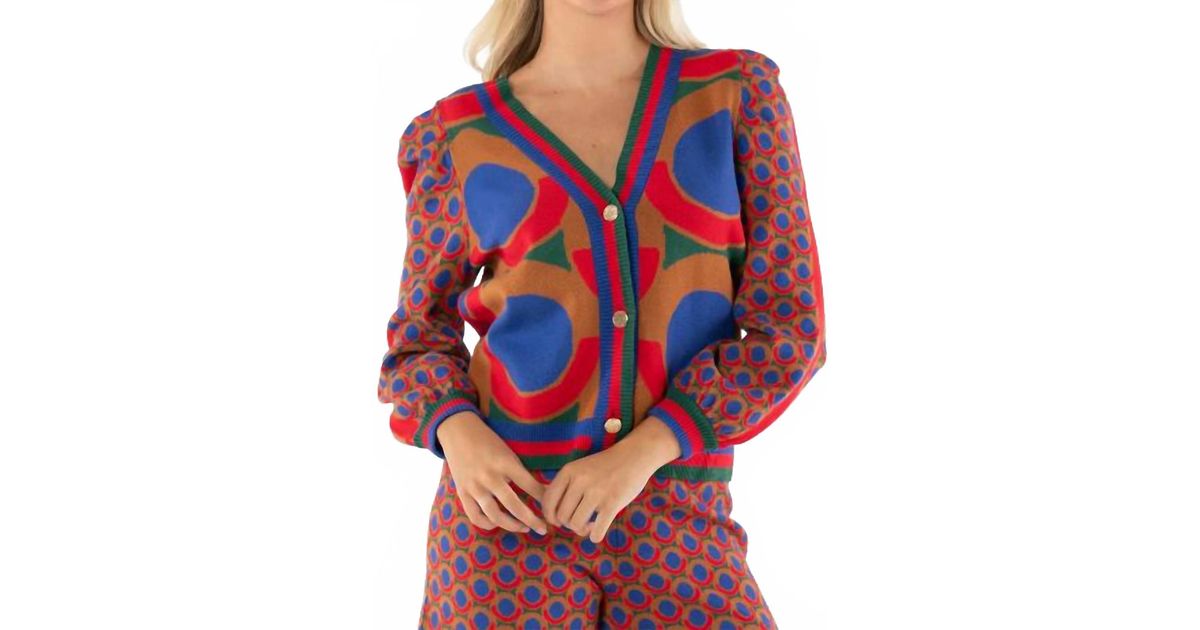 Emily Mccarthy Clara Cardigan in Red | Lyst