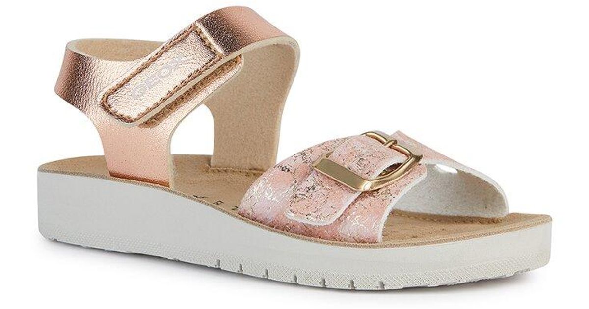 Geox Sandal Costarei Sandal in White | Lyst