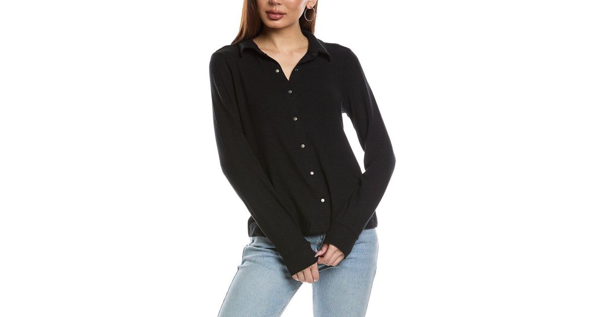 Michael Stars Helen Top in Black | Lyst