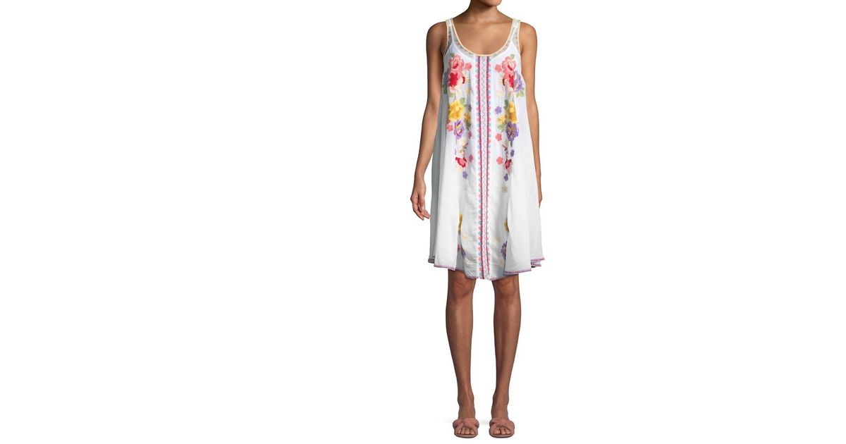 Johnny Was Peta Dress In White | Lyst