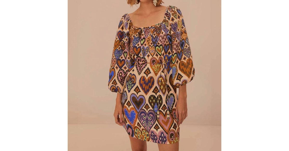 FARM Rio Hearts Ikat Cream Ls | Lyst