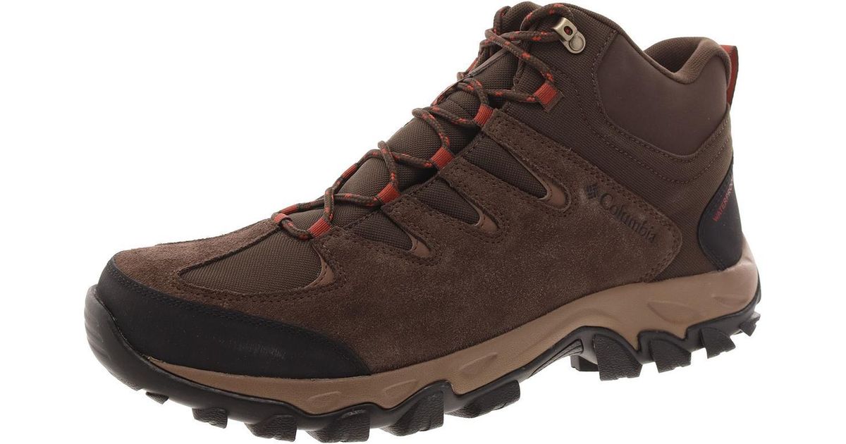 Columbia Outlander Crest Leather Lugged Sole Combat & Lace-Up Boots in ...