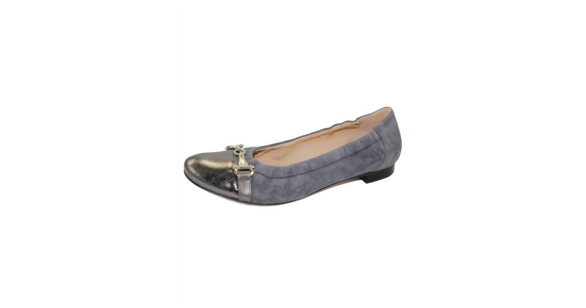 Alissa Chloe Flats in Gray | Lyst