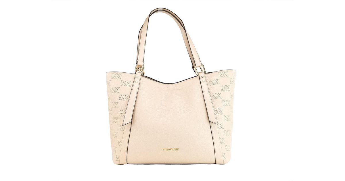 Michael Kors Arlo Large Buff Pebbled Leather Shoulder Tomb Grab Tote ...