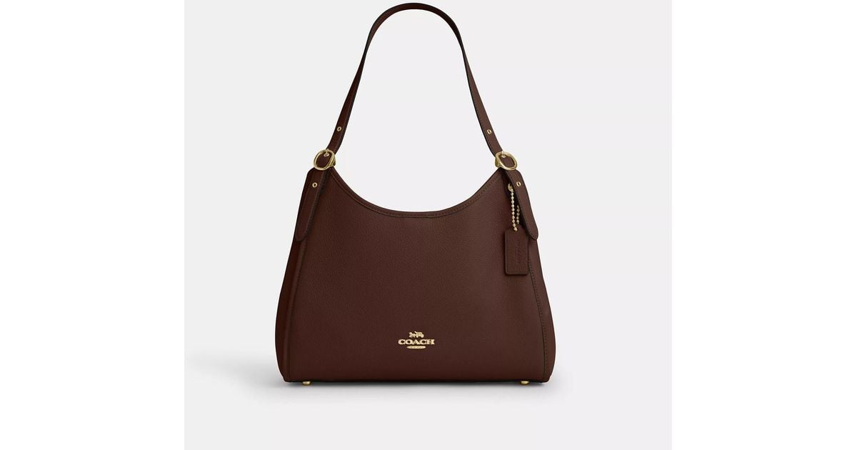 COACH Erin Shoulder Bag in Brown | Lyst