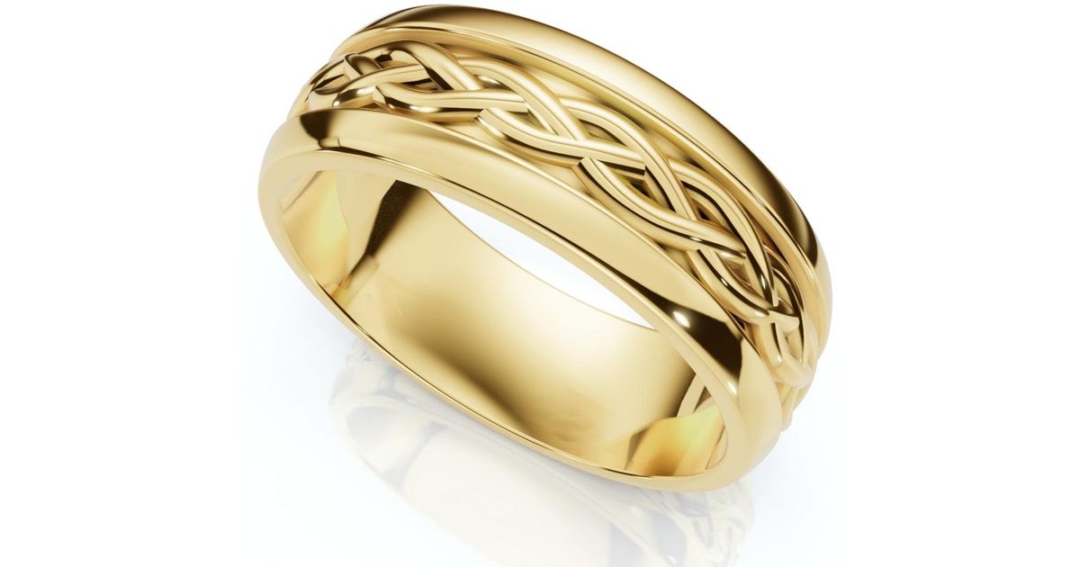 Pompeii3 Hand Braided Wedding Band in Metallic | Lyst
