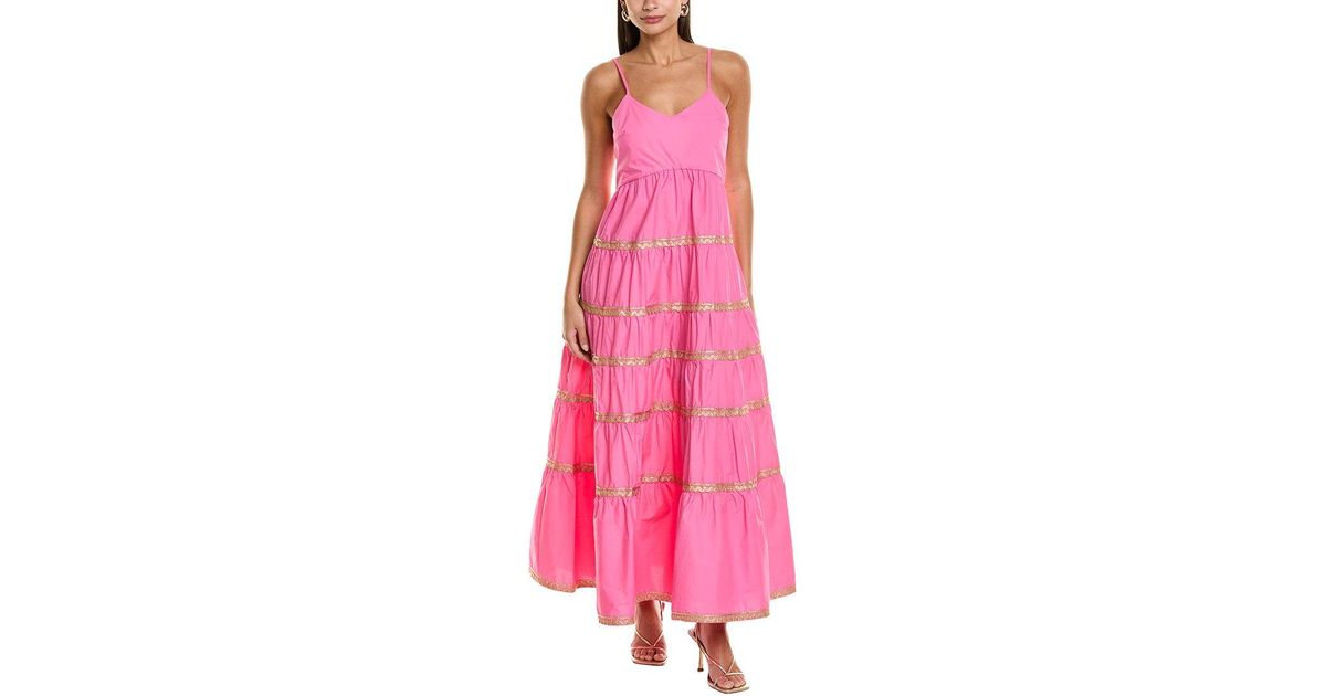 FLORA BEA NYC David Maxi Dress in Pink | Lyst