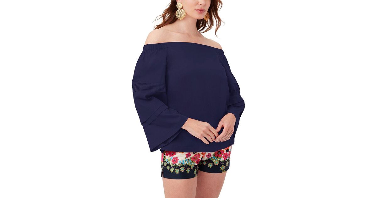 Trina Turk Wavey Top in Blue | Lyst