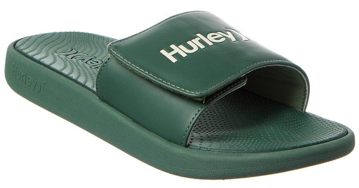 Hurley One And Only Slide in Green for Men | Lyst