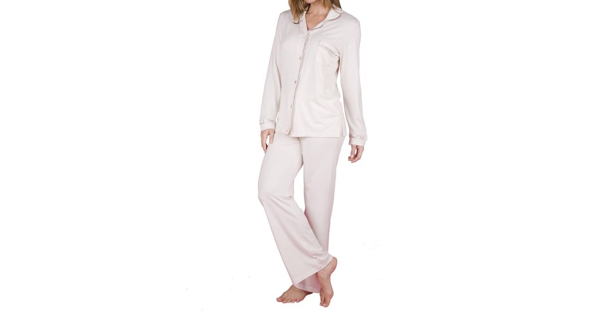 Twelve Eighty Eight Sophie Basic Long Sleeve Styled Pajama Set in Pink ...