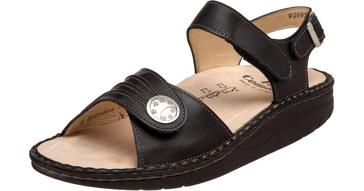 Finn Comfort Sausalito Finnamic Comfort Sandals in Black | Lyst