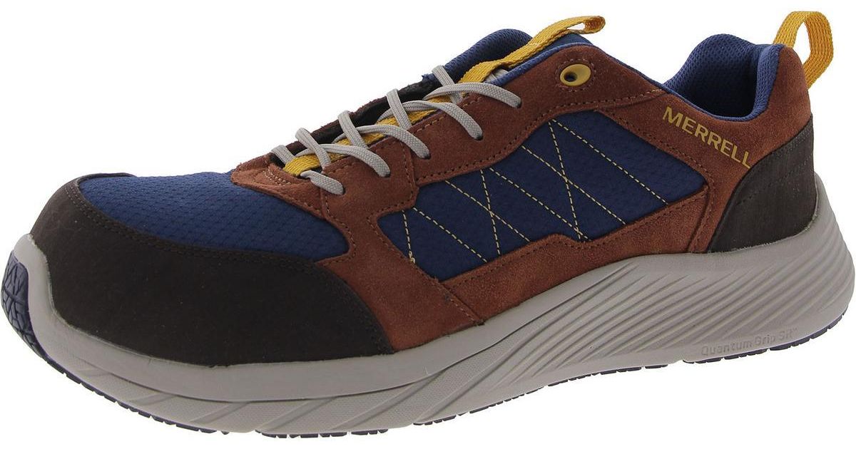 Merrell Moab Speed Composite Toe Lifestyle Work & Safety Shoes in Blue ...