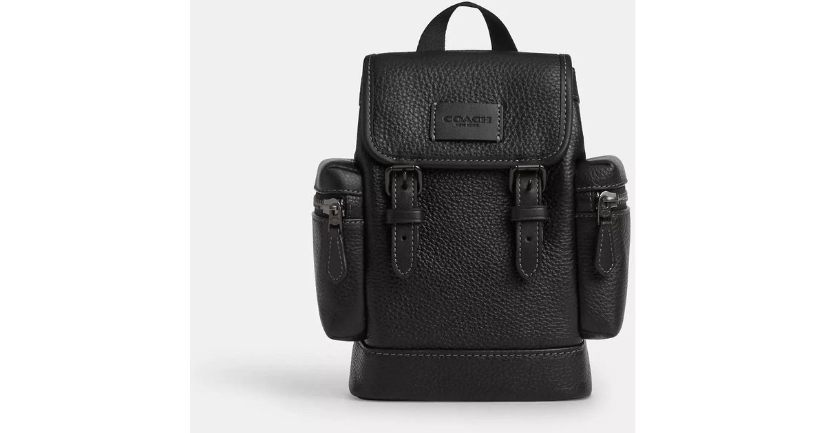 COACH Sprint Sling Pack in Black | Lyst