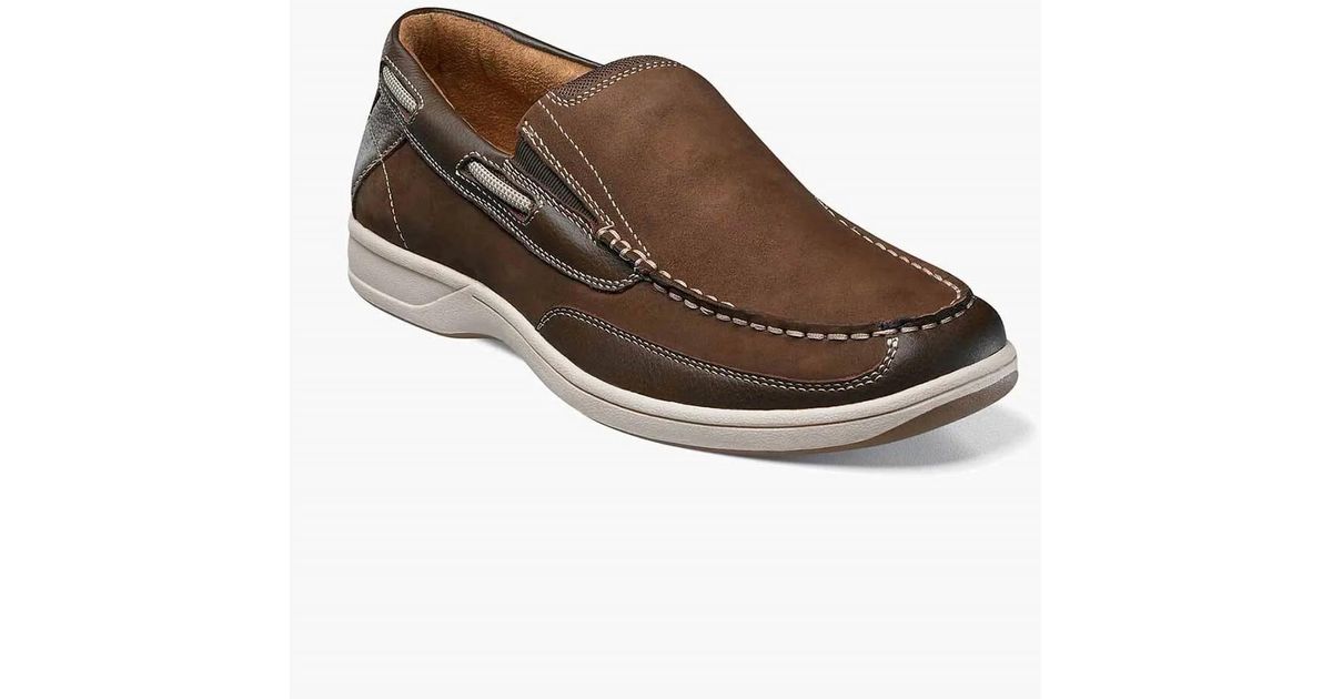 Florsheim Lakeside Moc Toe Slip On in Brown for Men | Lyst