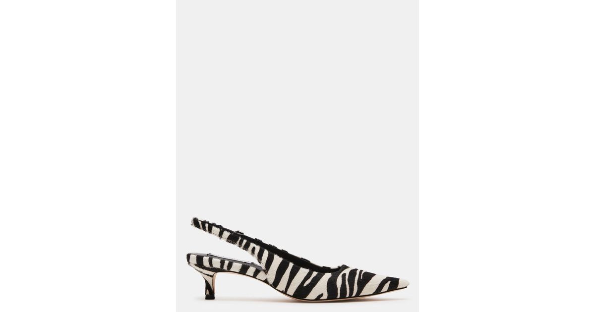 Steve Madden Kari Zebra in Black | Lyst