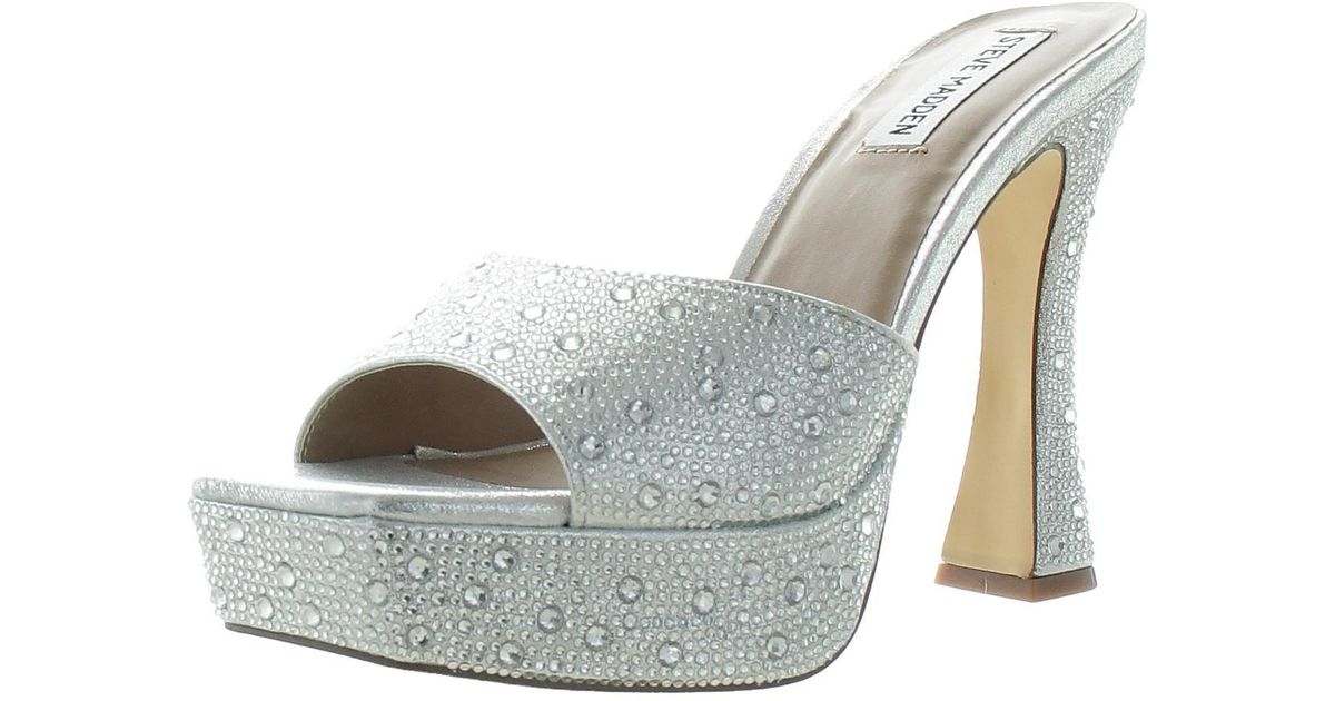 Steve Madden Avery Rhinestone Made Platform Heels | Lyst