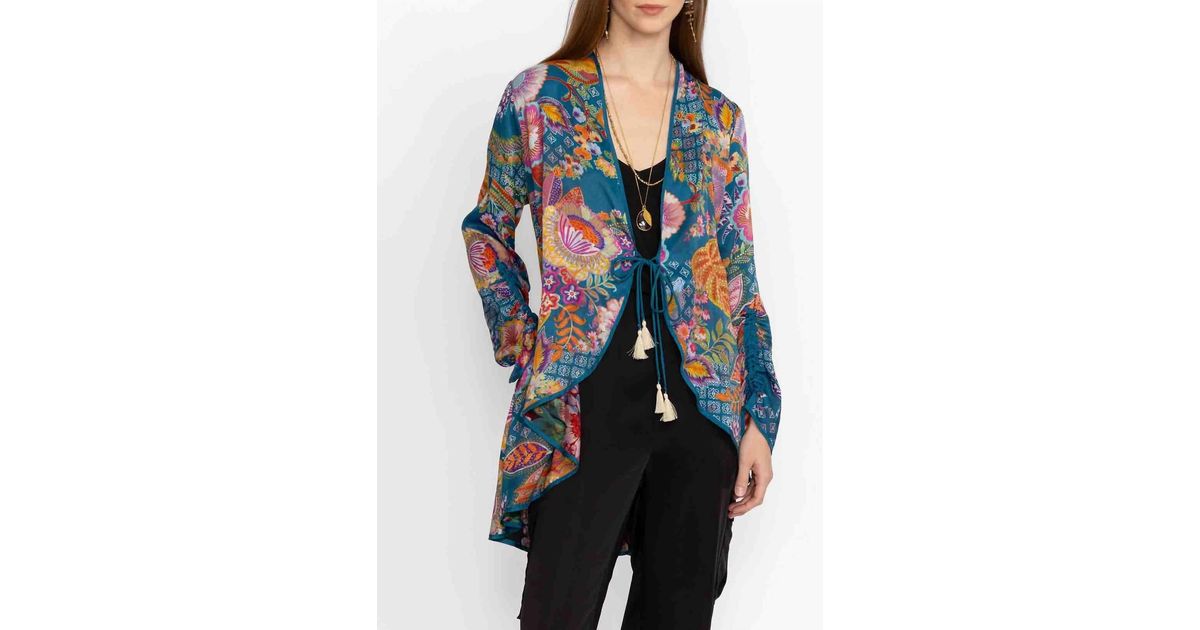 Johnny Was Lapham Ryder Reversible Coat in Blue | Lyst