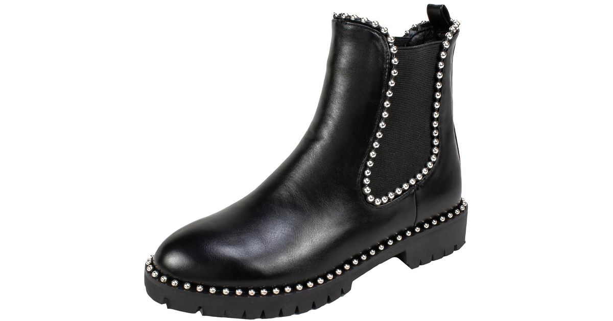 Seven Dials Shelley Embellished Ankle Booties in Black | Lyst