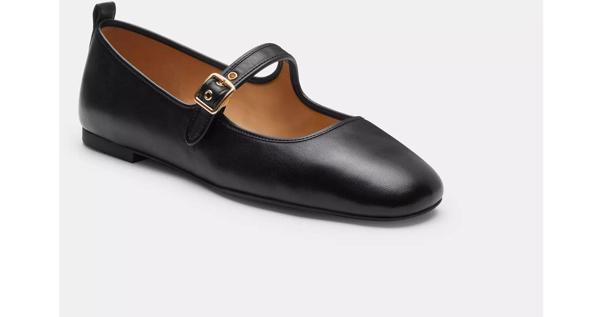 COACH C Rivet Mary Jane in Black | Lyst