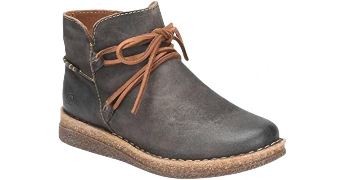 Born Calyn Booties in Brown | Lyst