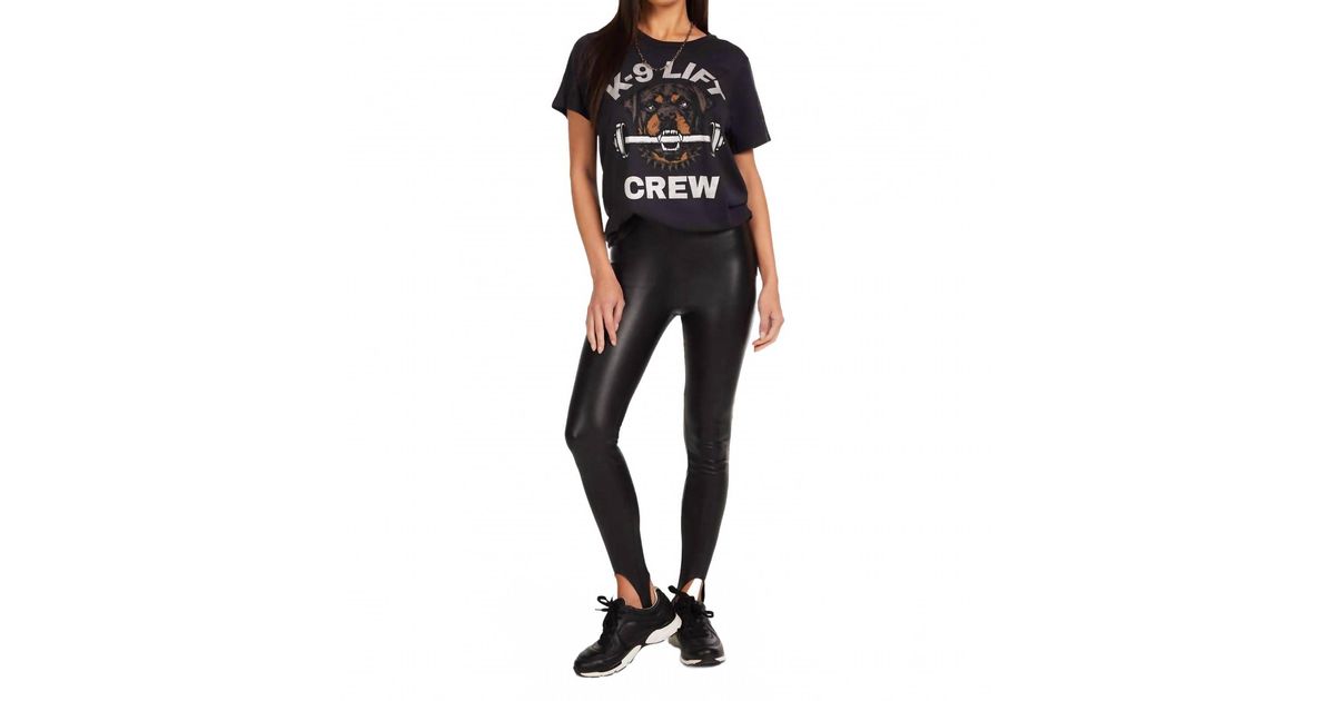Lauren Moshi Ruthie K-9 Lift Crew Top in Black | Lyst