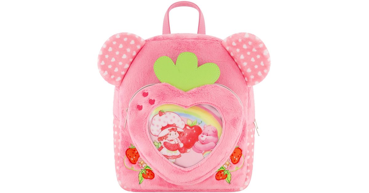 Care Bears X Strawberry Shortcake Plush Heart Mini Backpack in Pink | Lyst