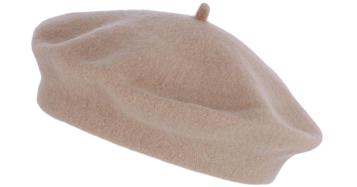 CTM Wool Sustainable Anti-Pill Beret in Gray | Lyst