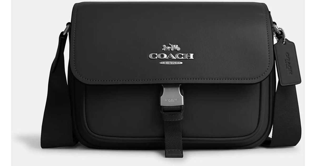 COACH Pace Messenger Bag in Black | Lyst