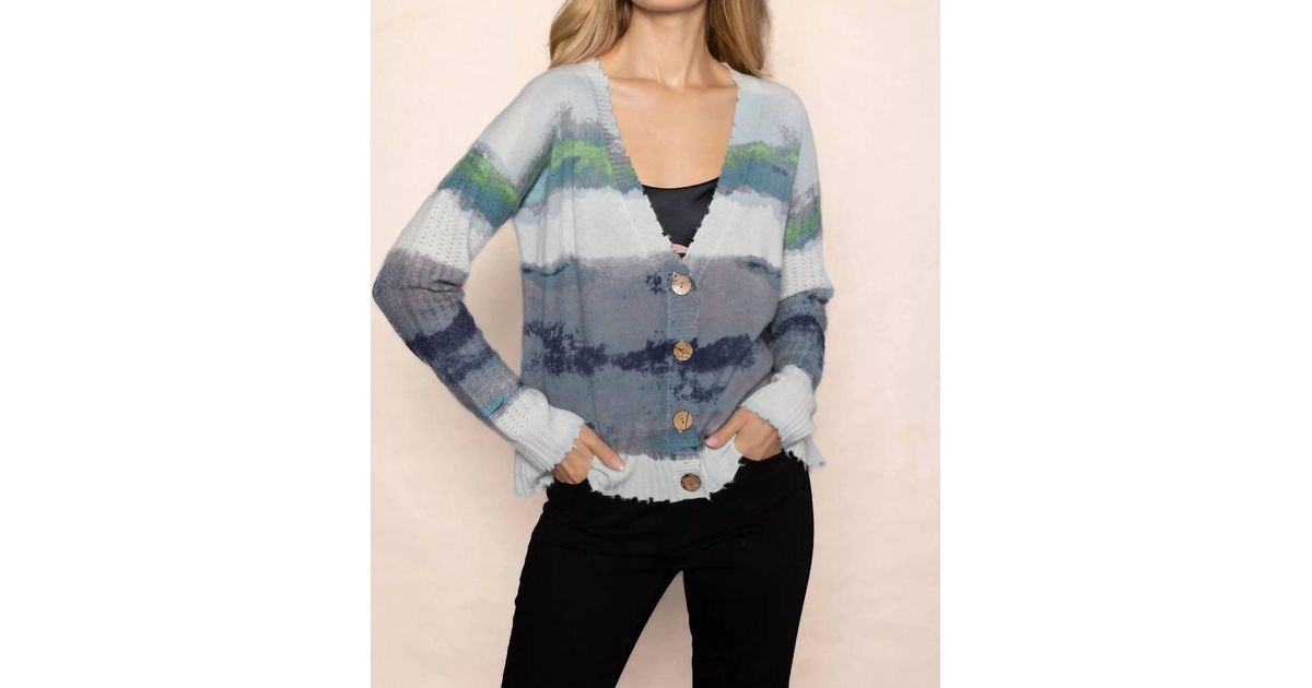 Lisa Todd Color Coded Cardigan in Blue | Lyst