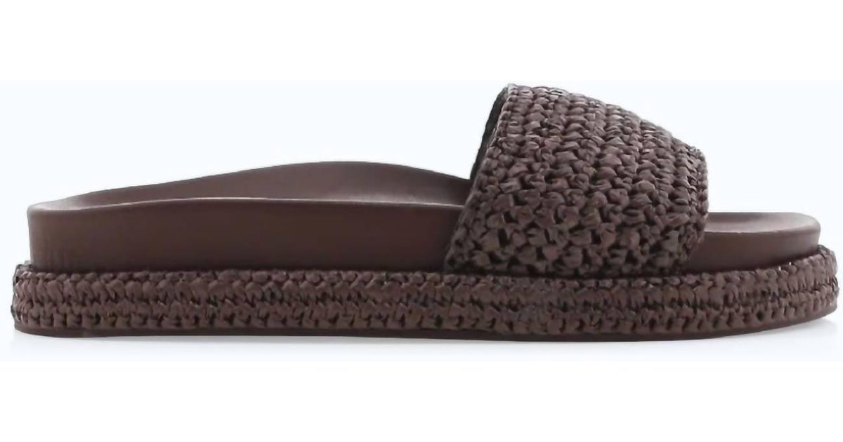 Billini Quartilla Slides in Brown | Lyst