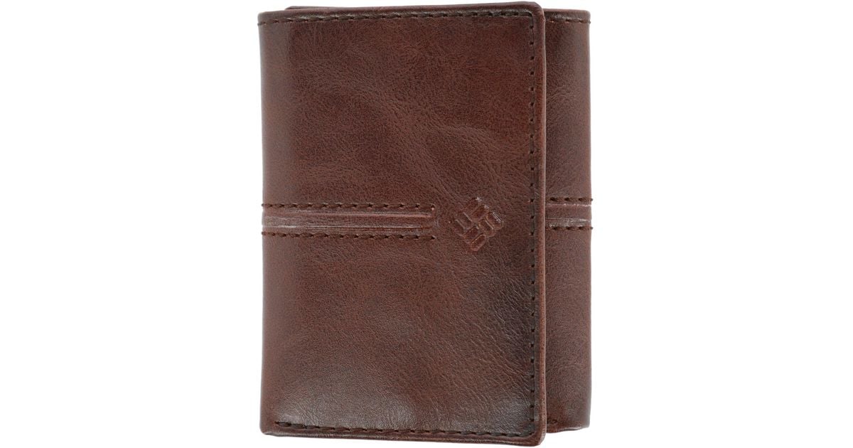 Columbia Rfid Protected Trifold Wallet With Double Row Stitching in ...