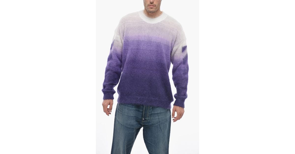 Off-White c/o Virgil Abloh Off- Seasonal Degradè Mohair Blend Diag ...