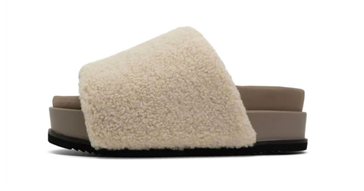 Roam Fuzzy Platform in Black | Lyst