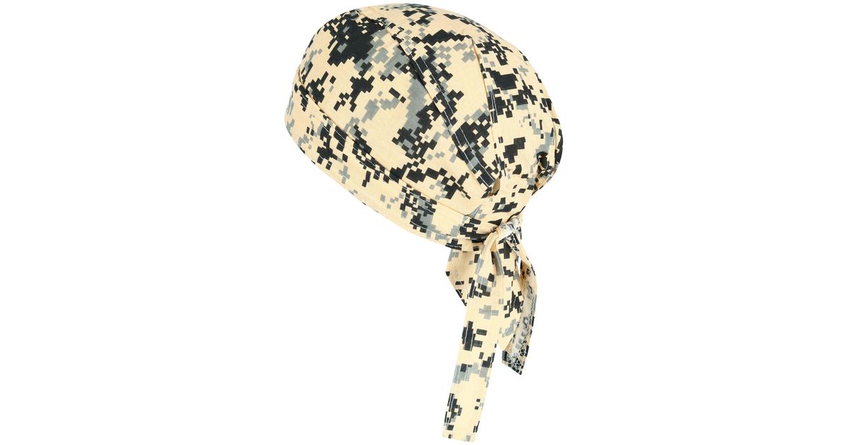 CTM Digital Camo Lined Do Rag in Metallic for Men | Lyst