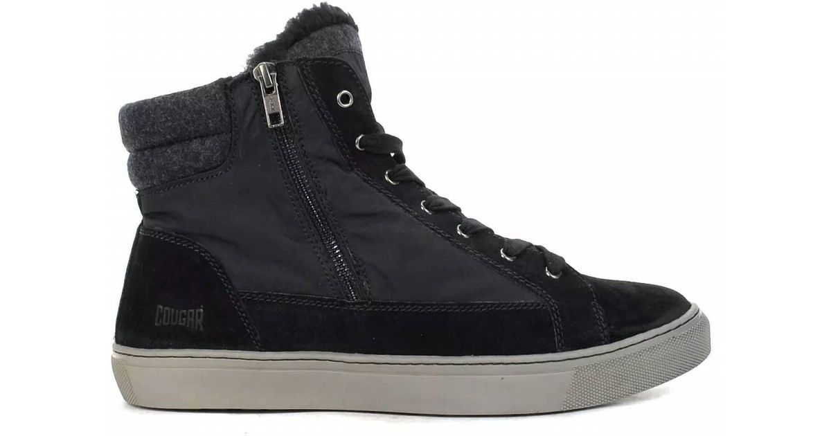 Cougar Shoes Dax Waterproof High Sneaker in Black | Lyst