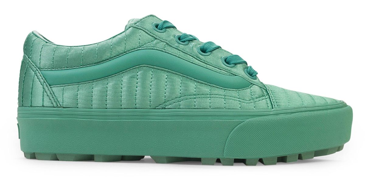 Vans X Oc Padded Old Skool Lug Platform Sea Sneakers in Green for Men ...