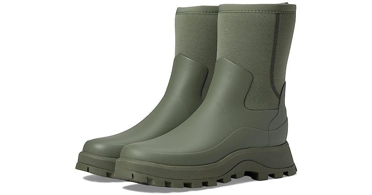 HUNTER City Explorer Short Boot (Lichen) Rain Boots in Green | Lyst