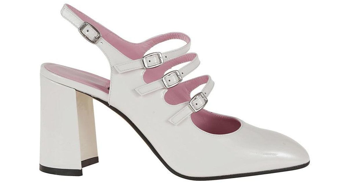 CAREL PARIS Mary Jane Promise Shoes in White | Lyst