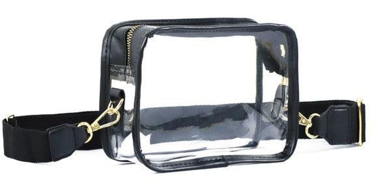 Fashnzfab Clear Square Stadium Sling Bag Crossbody Strap in Blue | Lyst